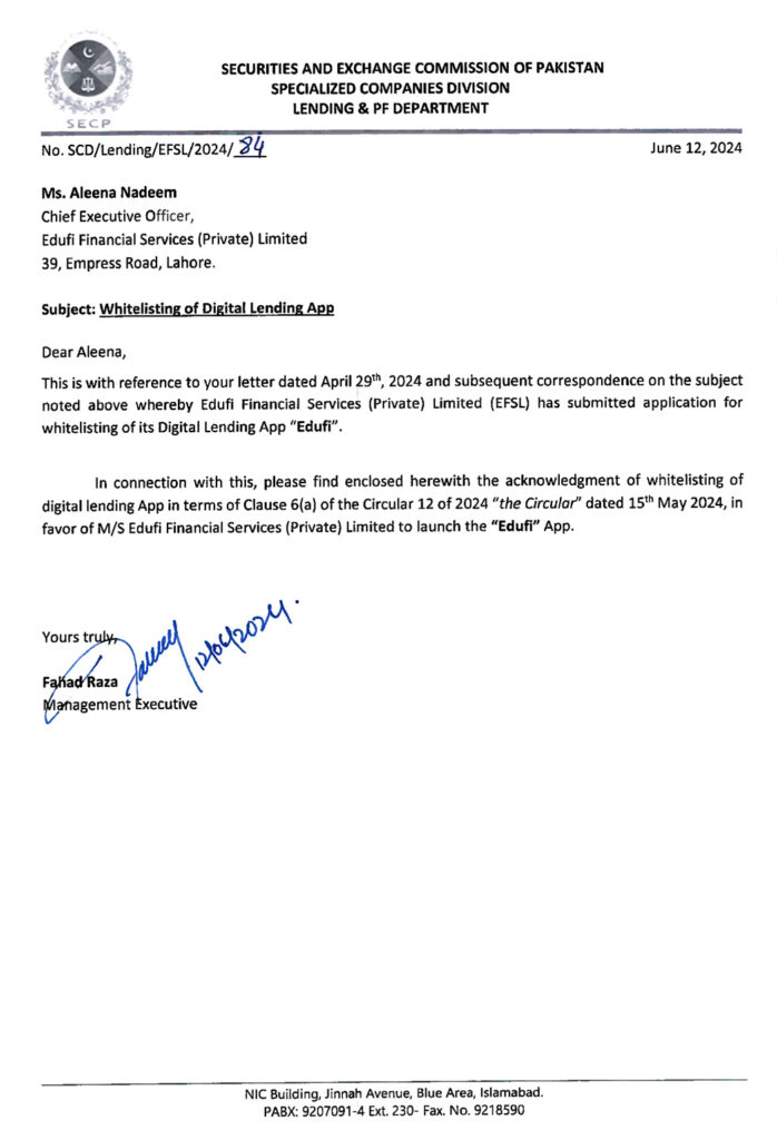 Corporate Information – EduFi